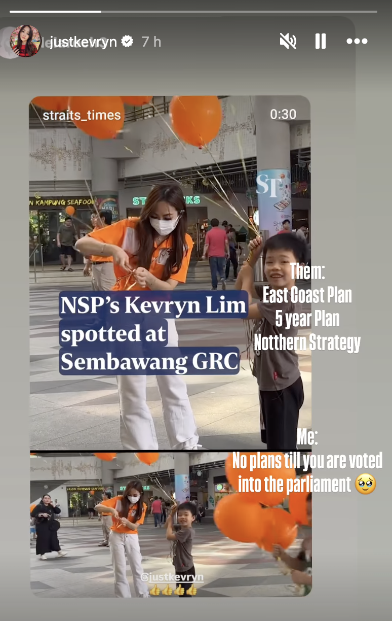 NSP's Kevryn Lim seen at party outreach in Sembawang GRC - Mothership.SG - News from Singapore ...
